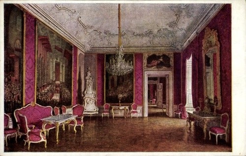 Postcard Vienna 13 Hietzing Austria, room in Schönbrunn Palace ...