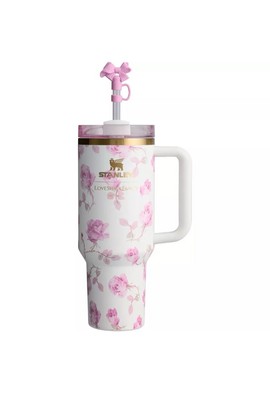 AUTHENTIC STANLEY X LOVESHACKFANCY QUENCHER - 40 OZ - RIBBON ROSA PINK ...