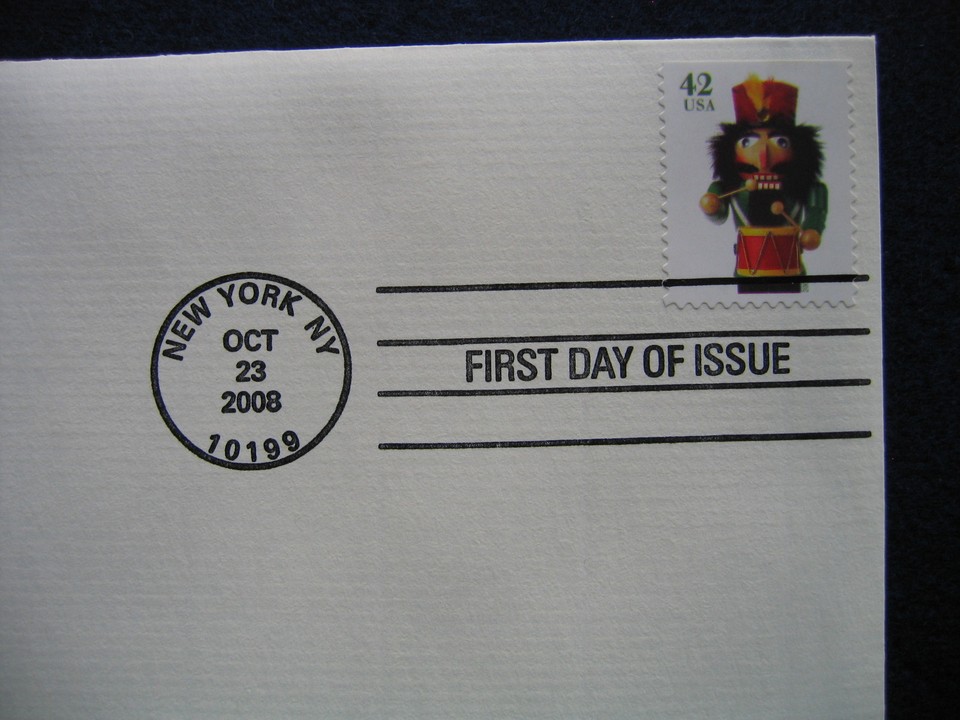 2008 Holiday Drummer Nutcracker Replica Gold Golden Cover Stamp | eBay