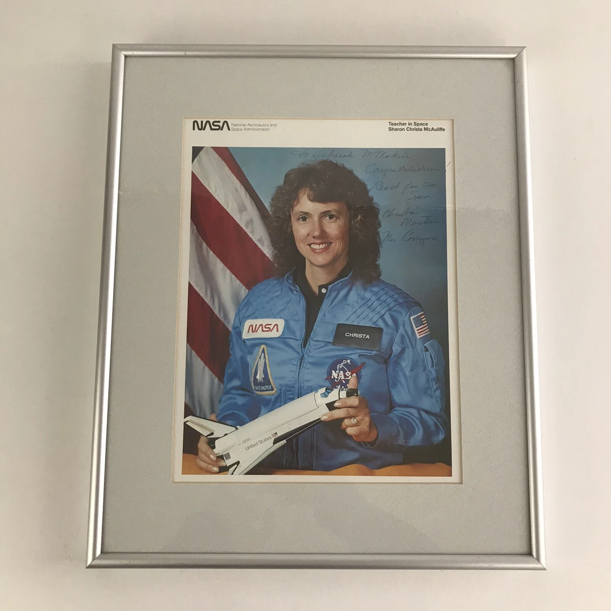 Christa Mcauliffe Nasa Name Tag