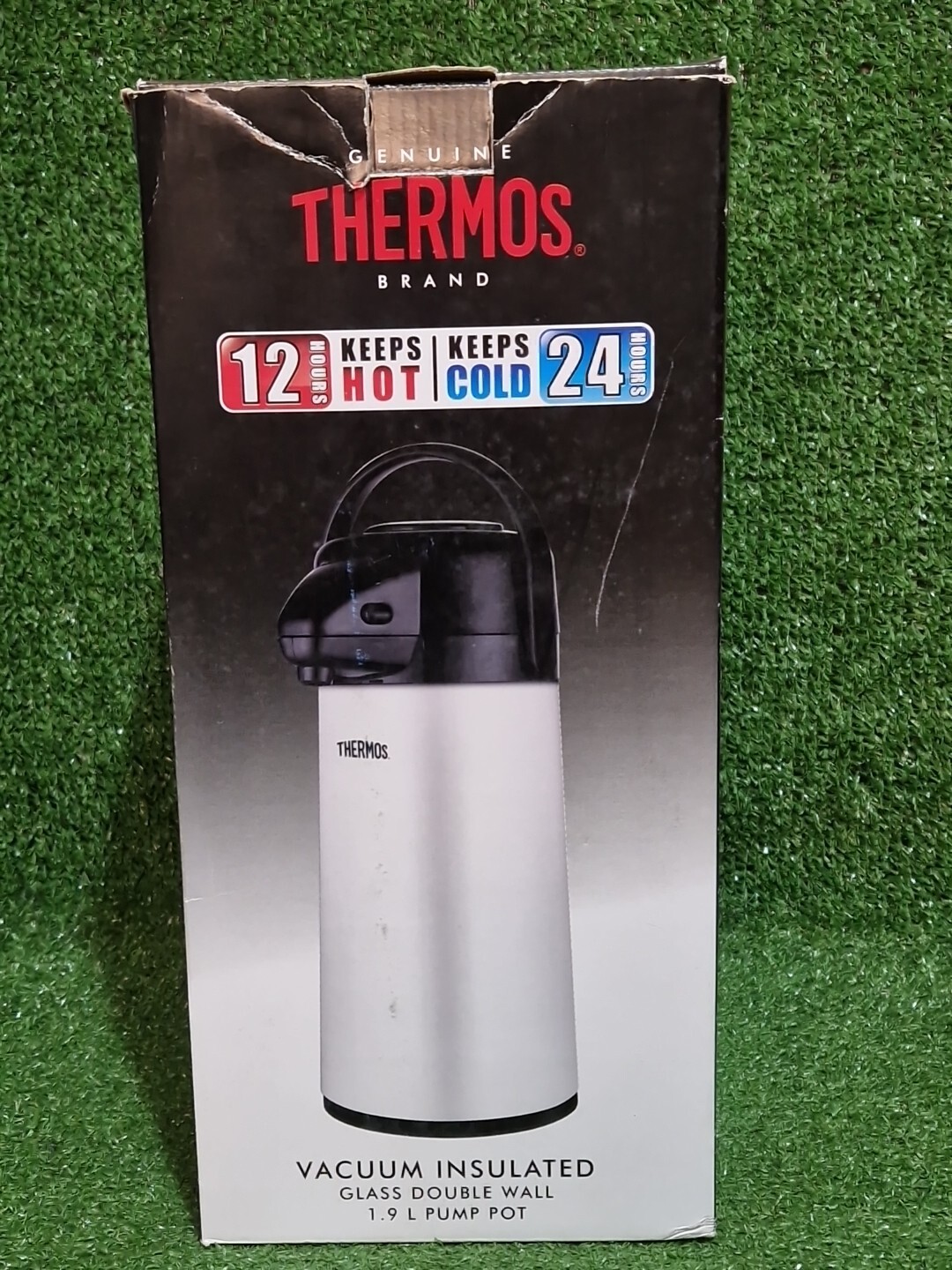 Thermos 184637 Push Button Pump Pot 1.9l Stainless Steel for sale ...
