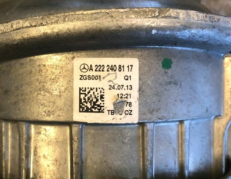 2014 2015 MERCEDES S550 FRONT LEFT ENGINE MOTOR MOUNT, PART# 2222408117 ...