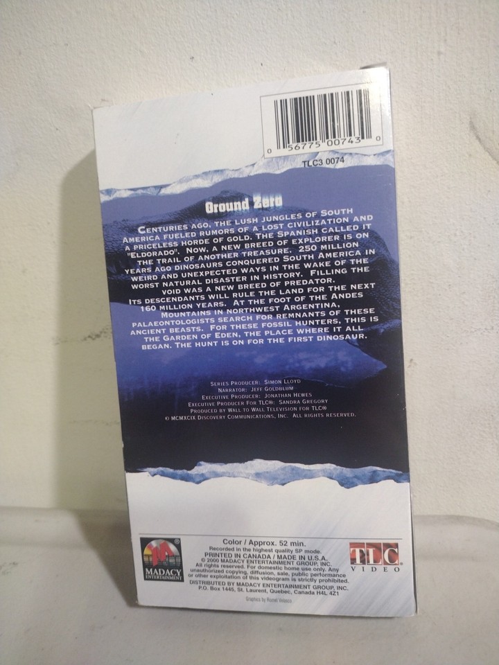 When Dinosaurs Ruled Ground Zero VHS 2000 Narrated By Jeff Goldblum | eBay