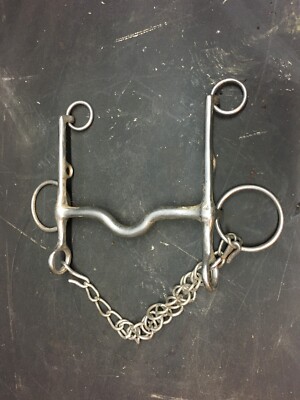Vintage Horse Equestrian Bit With Chain Bridal Unknown Maker Large ...