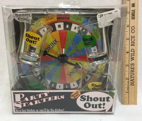 Drinking Game Shot Glasses Board Trivia Answer Questions Wheel Party ...