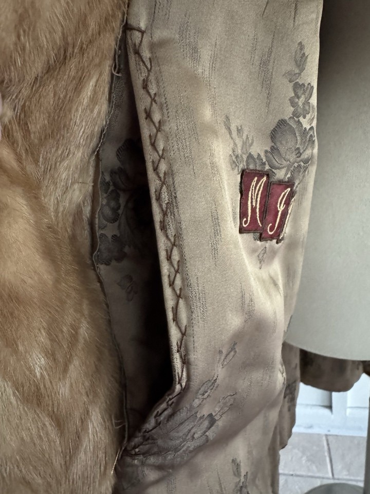 Vintage Pastel Mink Fur Coat & Hat DAMAGED for Repurpose | eBay