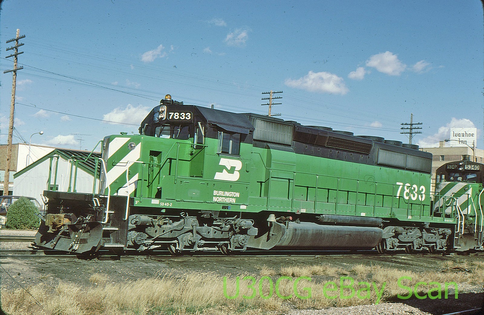 L Original Slide - BN Burlington Northern SD40-2 7833 Dickinson ND 1978 ...