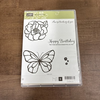 Stampin’ Up! Beautiful Day Stamp Set #145915 Butterfly Flower | eBay