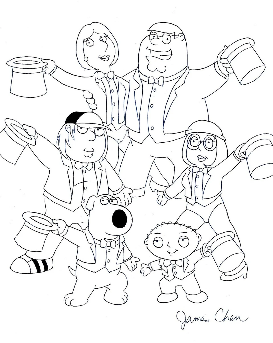 Family Guy Coloring Pages Meg