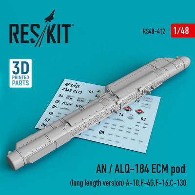 AN / ALQ-184 ECM pod (long length version) A-10 F-4G F-16 1/48 Reskit ...