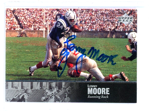 1997 Upper Deck NFL Legends Autograph #AL-19 Lenny Moore | eBay