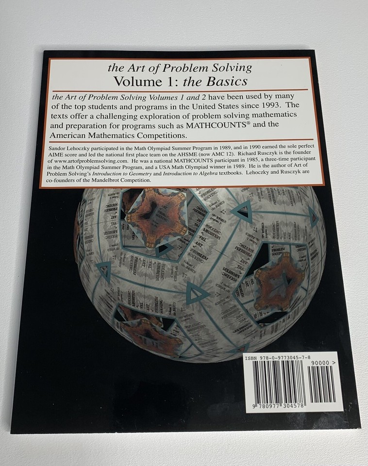 Art of Problem Solving Volume 1 Basics AND Solutions Manual Gifted Math ...