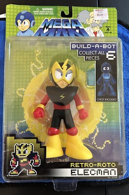 Mega Man Elecman Retro-Roto Build-A-Bot (2005) - UNOPENED | eBay