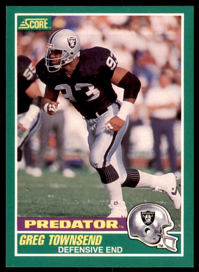 1989 SCORE GREG TOWNSEND . LOS ANGELES RAIDERS #323 | eBay