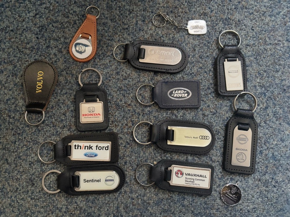 Car Keyrings Job Lot Bundle Auto Vehicle Land Rover Audi Volvo Keyring ...