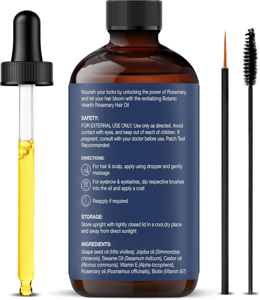Botanic Hearth Rosemary Oil for Hair Growth | Infused With Biotin ...