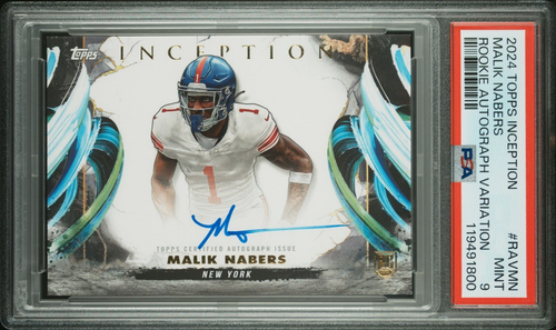 2024 TOPPS INCEPTION ROOKIE AUTOGRAPH VARIATIONS MALIK NABERS PSA 9 ...