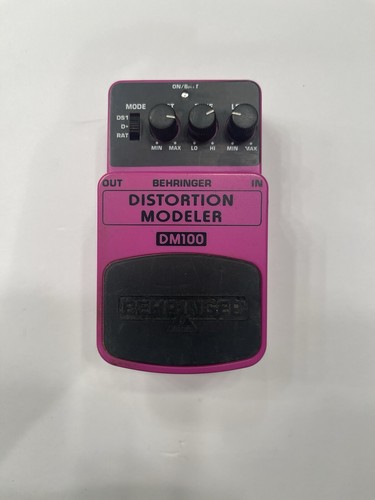Behringer DM100 Distortion Modeler Rat DS-1 MXR Plus Rare Guitar Effect ...