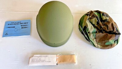 NEW UNISSUED US MILITARY PASGT W/KEVLAR BALLISTIC COMBAT HELMET ...