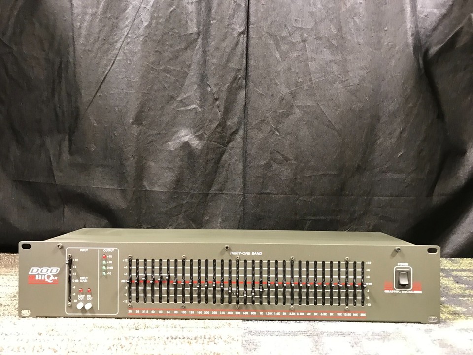 DOD SR831 QXLR Dual 31 Band EQ Rack Mount Graphic Equalizer | eBay