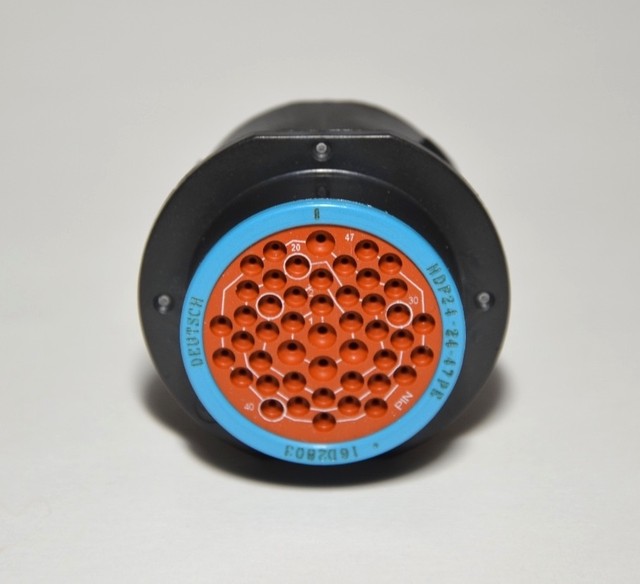 Deutsch Hdp20 47-pin Bulkhead Connector Kit 14 20awg Solid Contacts (no ...