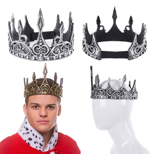 Halloween Crown Headwear Medieval King'S Crown Head Hairpin King'S ...