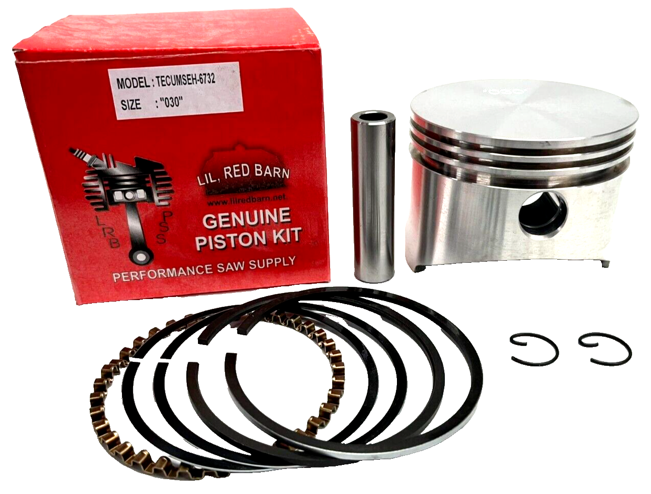 .030" OVERSIZE PISTON FITS TECUMSEH HH120 SEARS SURBAN & BOLENS GARDEN ...