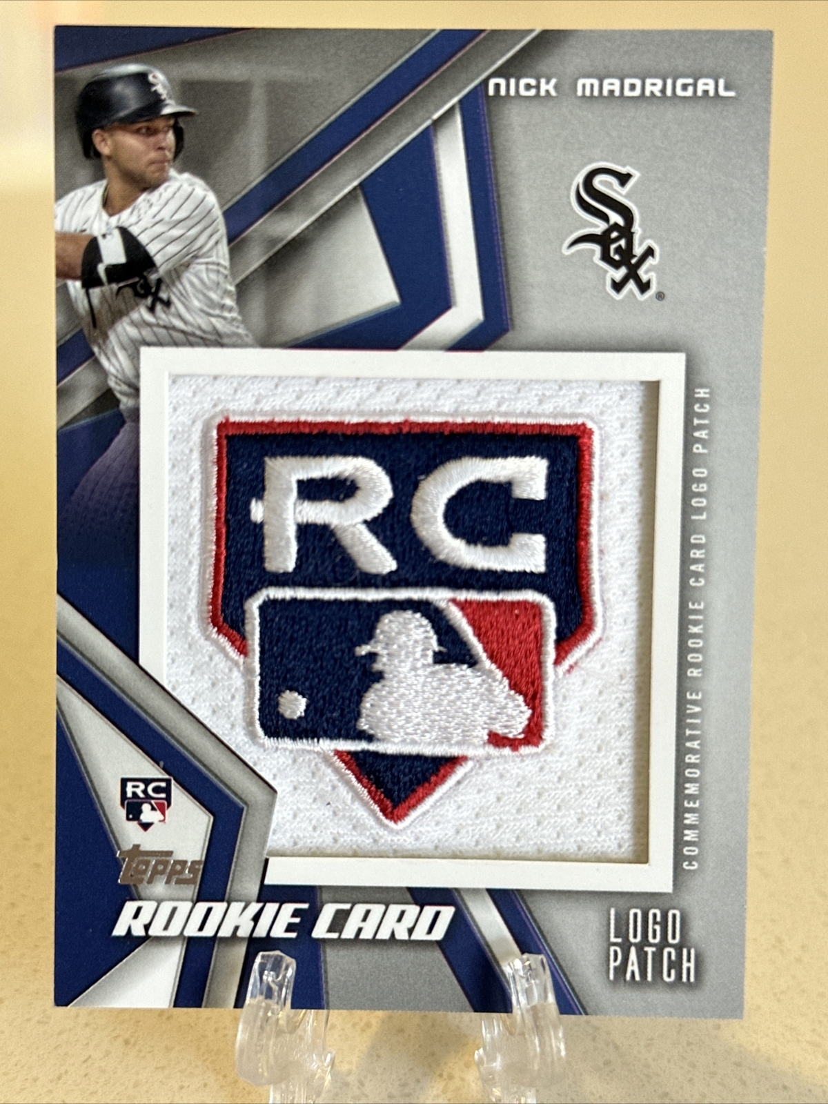 2021 Topps Series 2 Nick Madrigal RC Rookie Card Logo Patch White Sox # ...
