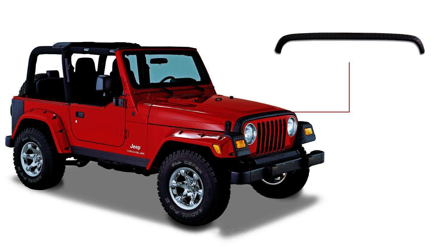 BUSHWACKER 14006 Exterior Accessories - Hood Deflector for sale online ...