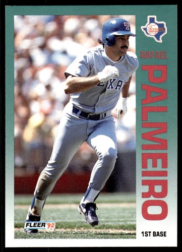 1992 Fleer Baseball Card Rafael Palmeiro Texas Rangers #311 | eBay