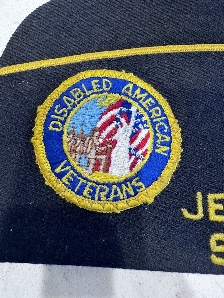 Vintage VFW Veterans of Foreign Wars Texas 3895 Garrison Hat Cap 7-3/8 ...