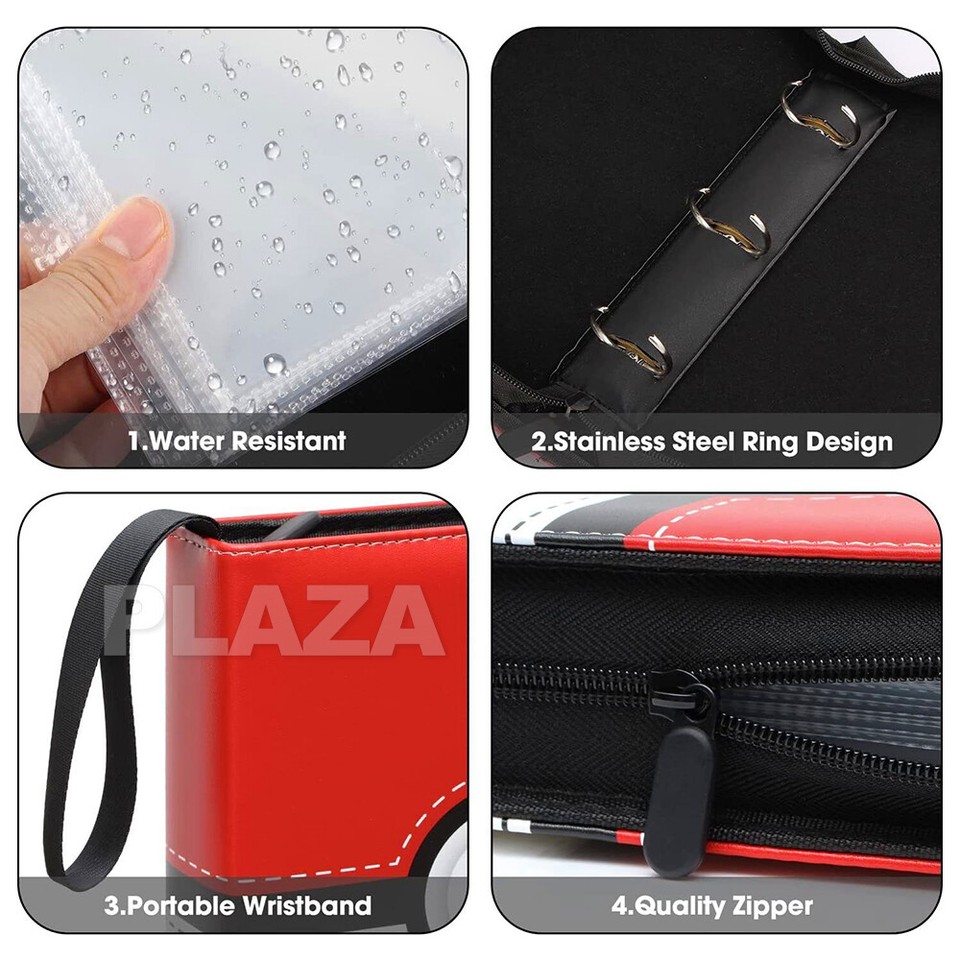 For Pokemon Cards Binder Album Book Game Card Collectors Holder 400 ...