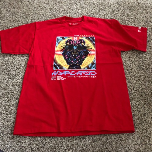 Hypland Yugioh Dark Card Red Tee Level 8 Monster Spellcaster Shirt L ...