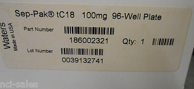 WATERS SEP-PAK TC18 100mg 96 WELL PLATE 186002321 | eBay