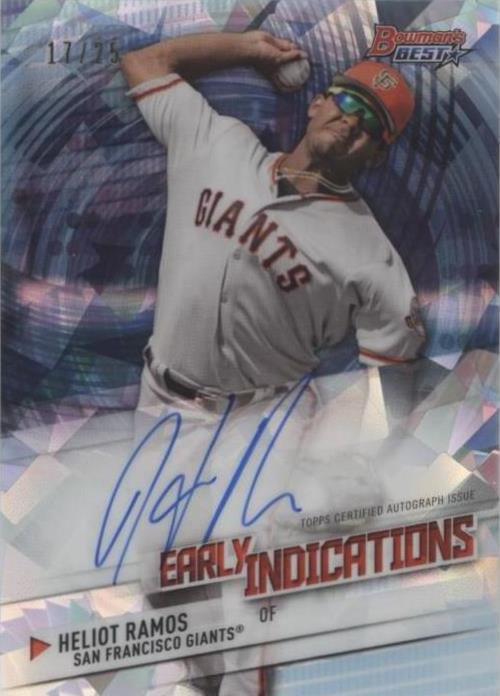 2018 Bowman's Best - Early Indications Autographs Heliot Ramos #EIA-HR ...