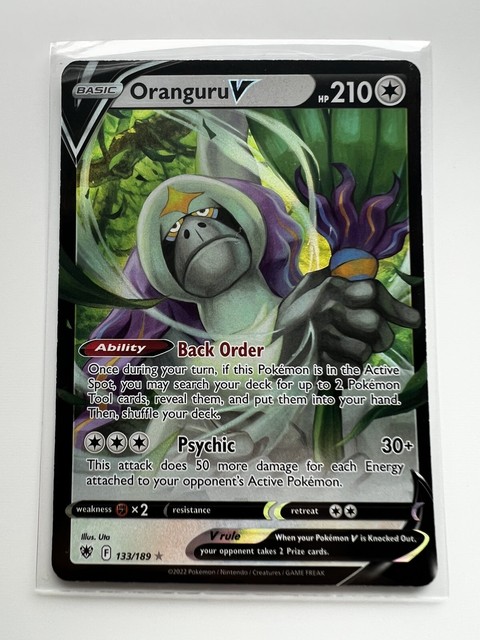 Pokémon TCG Oranguru V Sword & Shield - Astral Radiance 133/189 Holo ...