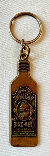 Vintage Bombay Dry Gin Keychain Bronzetone | eBay