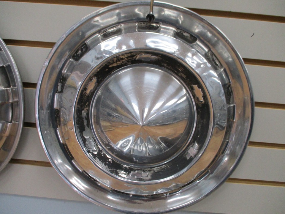 1956 CHEVROLET BEL AIR NOMAD 150 210 Wheel Cover Hubcaps OEM SET 56 | eBay