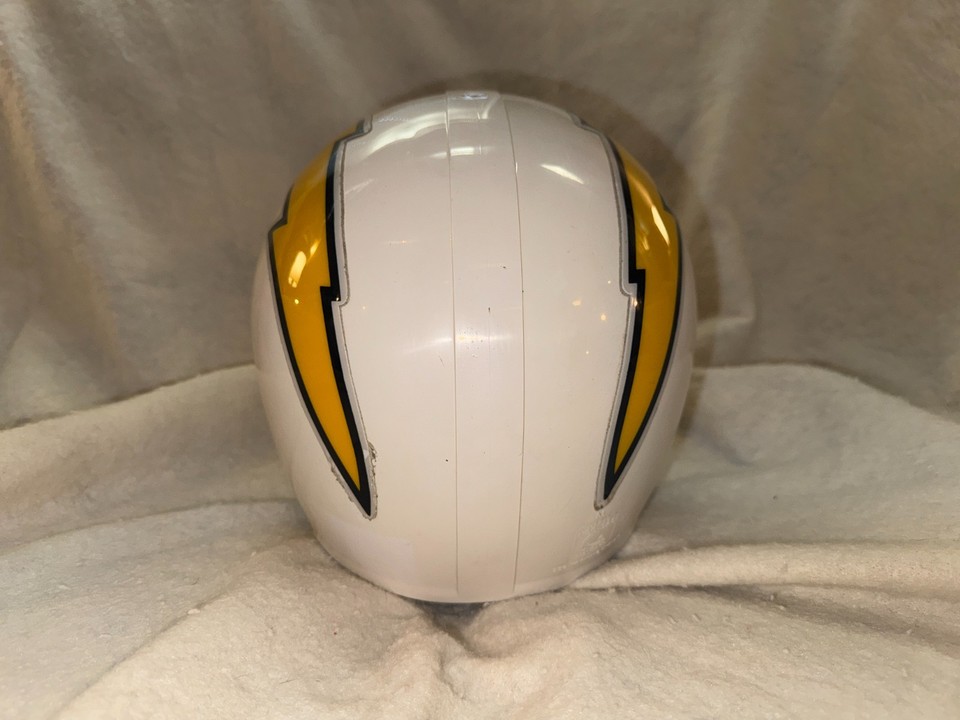 VINTAGE RIDDELL SAN DIEGO CHARGERS REPLICA FOOTBALL HELMET w/ 2 BAR ...