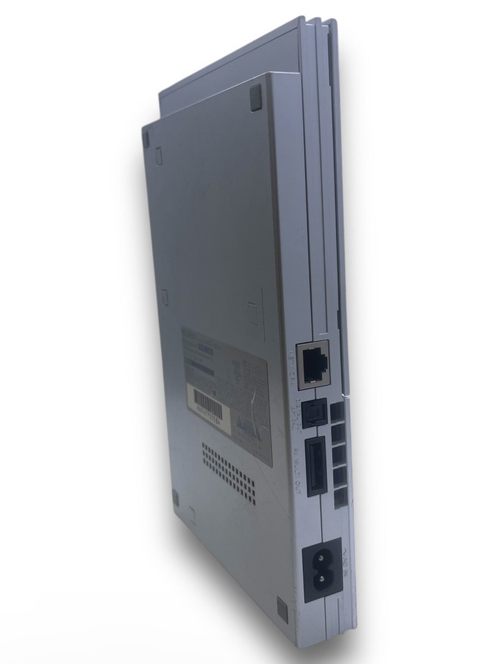 Sony PlayStation 2 PS2 Slim Silver SCPH-90001 Console System Bundle ...