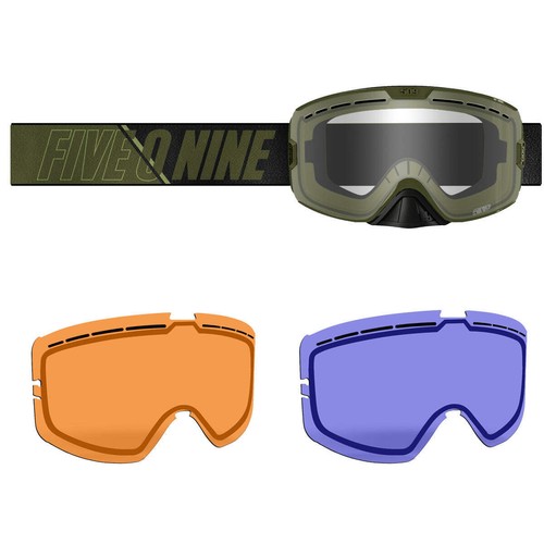 509 Kingpin Goggle Bundle - Green & Black Strap/Frame - F02001300-000 ...