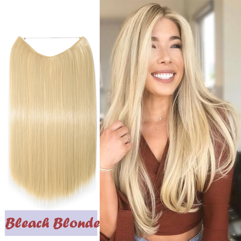 100% Natural As Human Thick Invisible Wire Softs Secret Wire In Hair ...