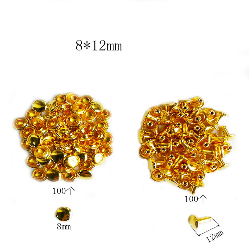 Double Cap Rivets Stud Rapid Rivets Leather Craft Repair 5mm 8mm 9mm ...