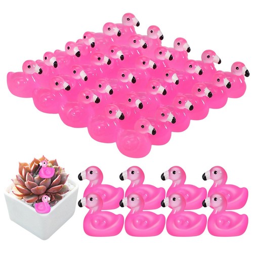 100pcs Mini Flamingo Figurines Mini Animals Figures Tiny Flamingo ...