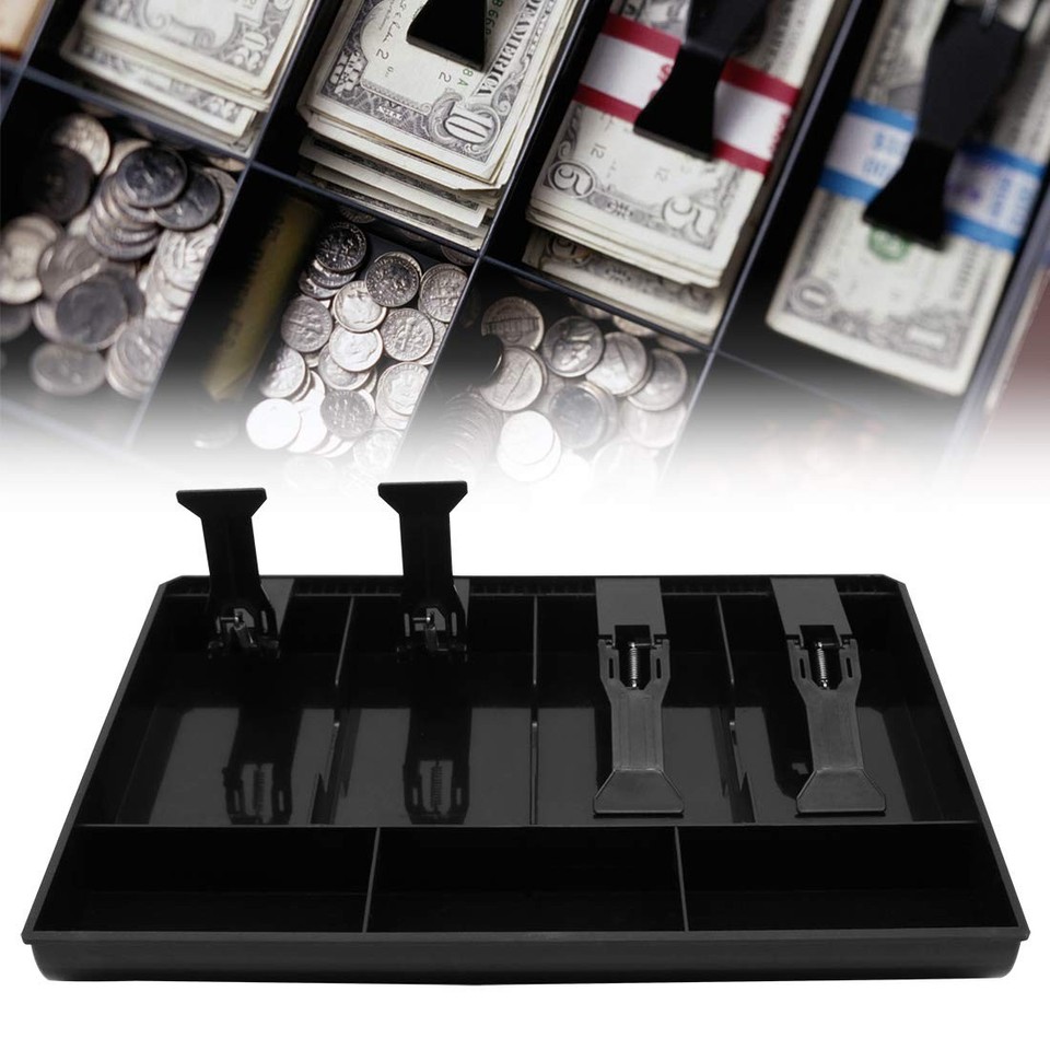 Cash Register Drawer Insert Tray 4 Bill/3 Coin Compartments Money ...