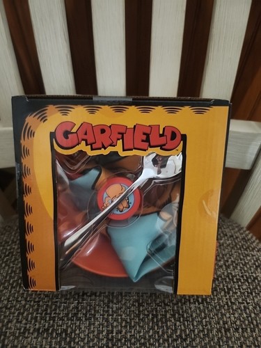 GARFIELD BREAKFAST BUNDLE SET BOWL SPOON NAPKIN NEW | eBay