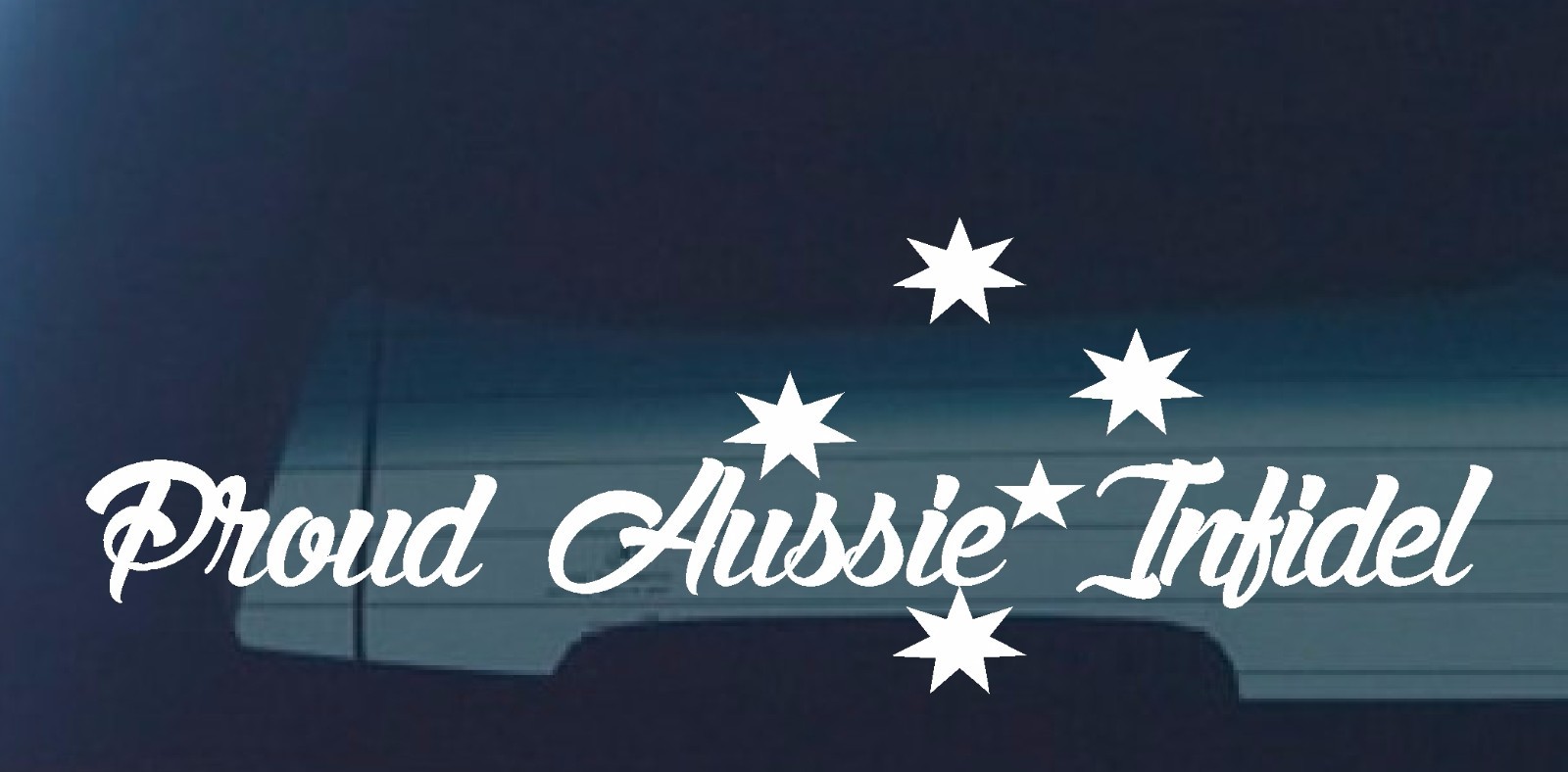 CAR UTE 4X4 DECAL jdm Proud Aussie Infidel Australia YTB yeah the boys 300mm | eBay