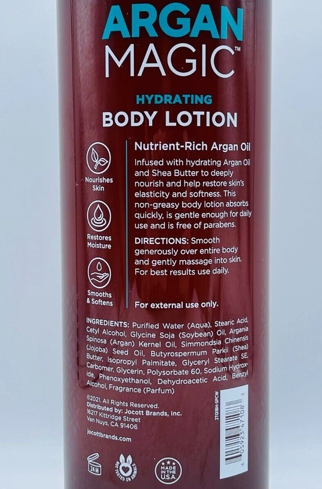 The Moroccan Beauty Secret Argan Magic Hydrating Body Lotion Paraben ...