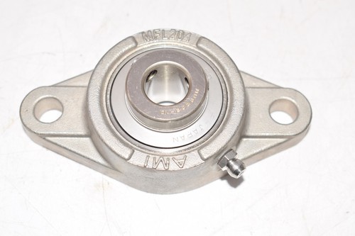 NEW AMI Bearings MUC202-10 MFL-204 2 Bolt Flange Stainless Steel Insert ...
