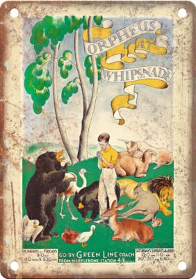 Metal Sign - Vintage Orpheus Whipsnade Travel Poster - Retro ...